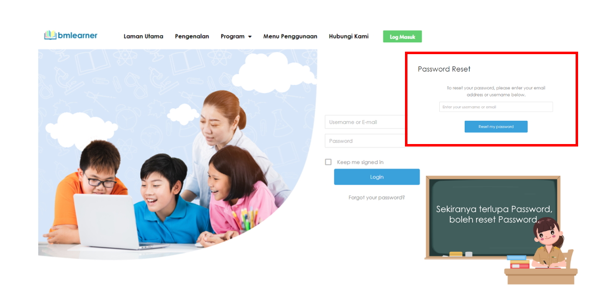 Menu Penggunaan – bmlearner.com
