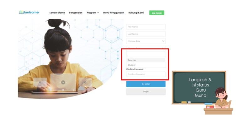 Menu Penggunaan – bmlearner.com